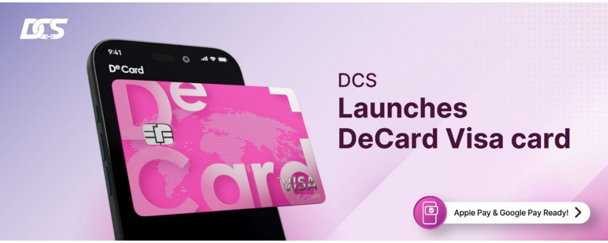 DCS Card Centre Launches DeCard Visa Card - CoinPasar